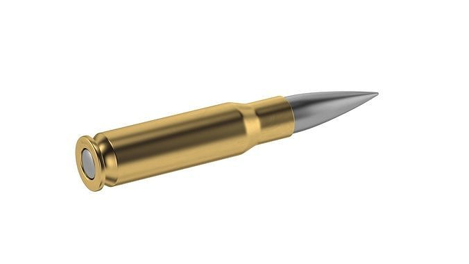 Bullet 308 3D model | CGTrader