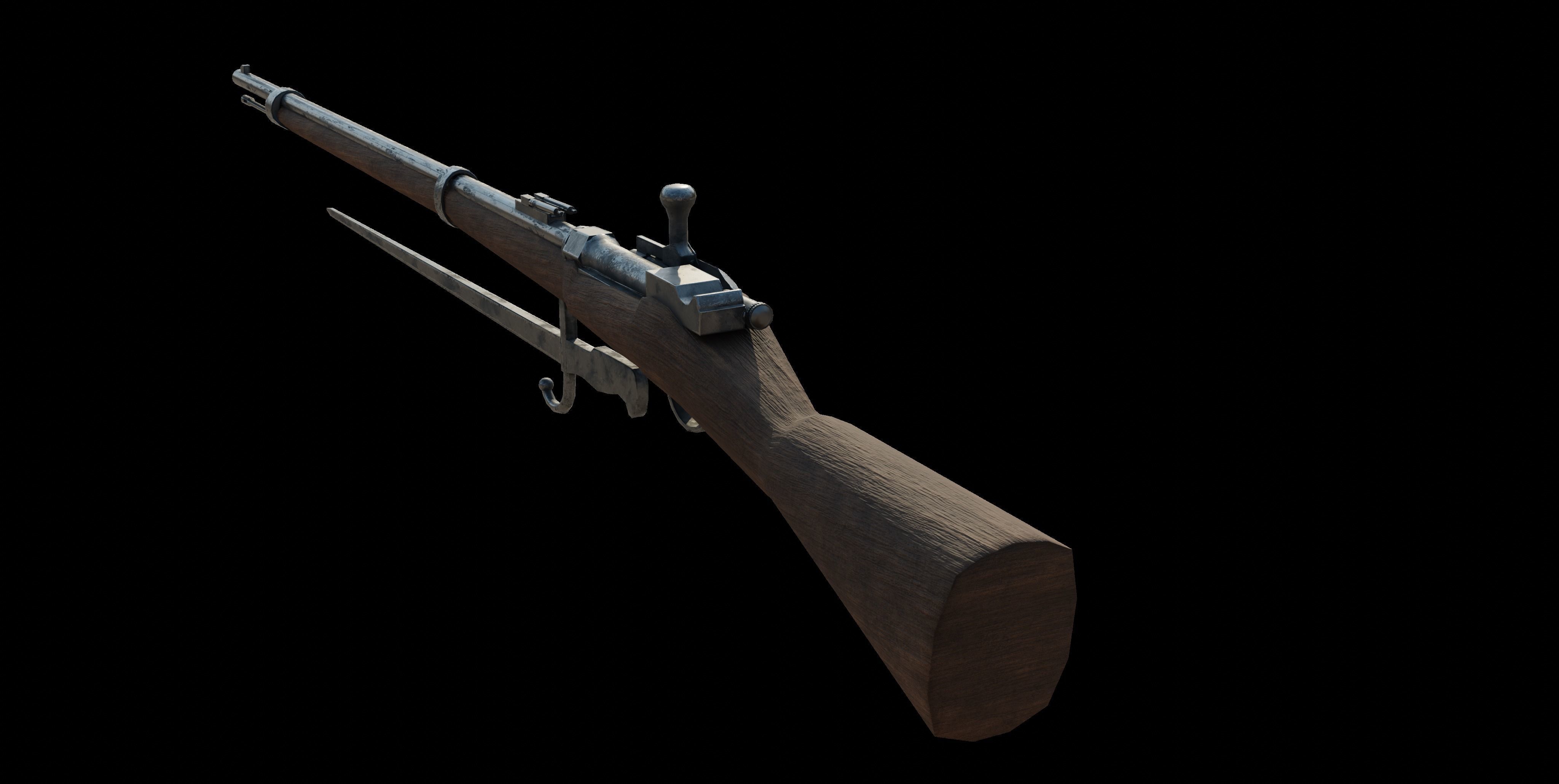 3D model Fusil Gras mle 1874 VR / AR / low-poly | CGTrader