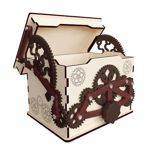 Mechanical box 3D model | CGTrader