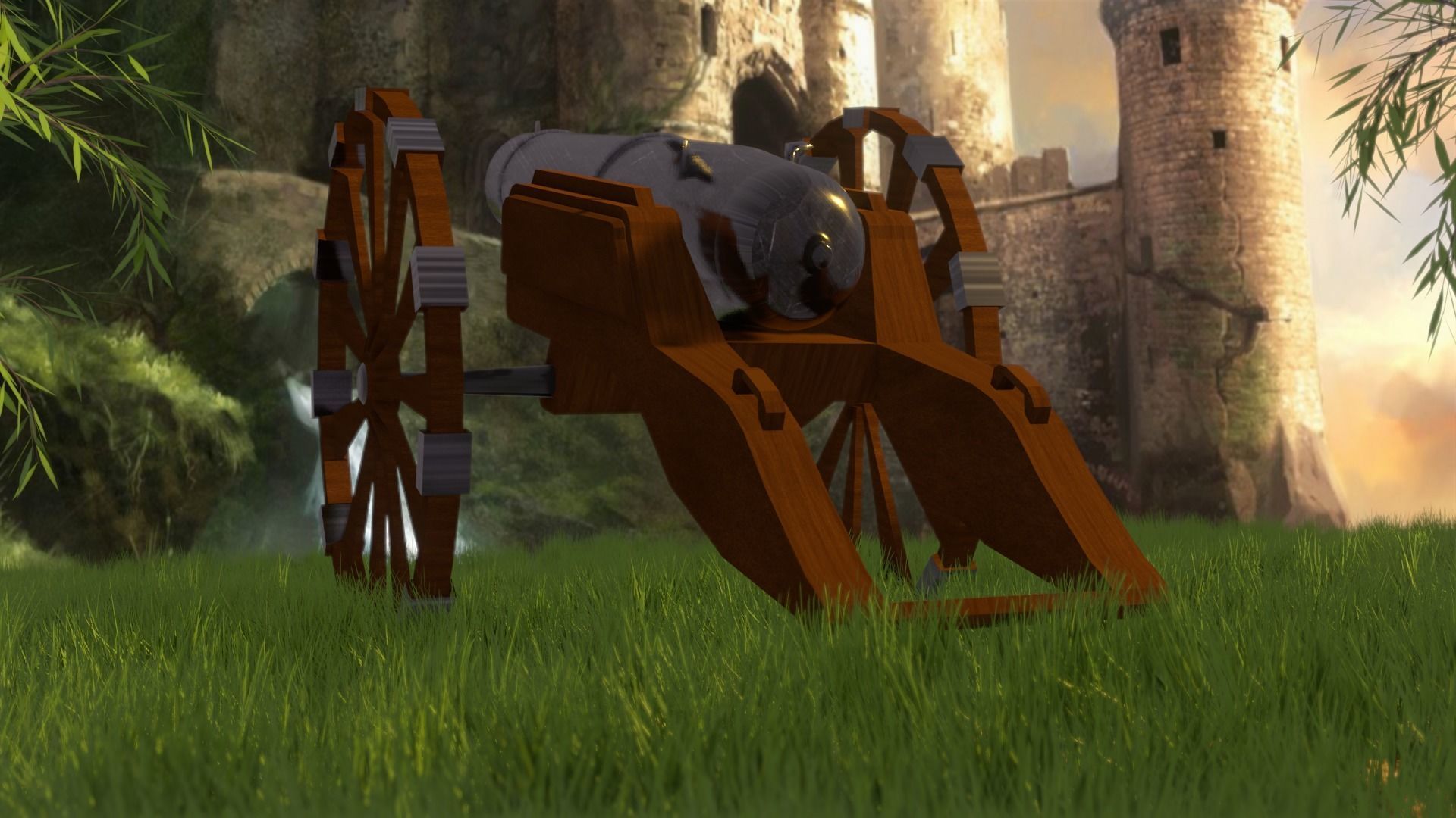 Medieval Canon 3D model | CGTrader