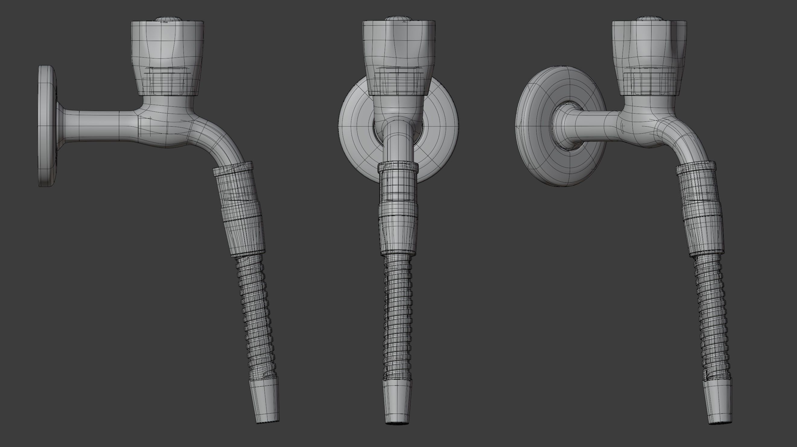 Water Tap with Hose 3D model | CGTrader