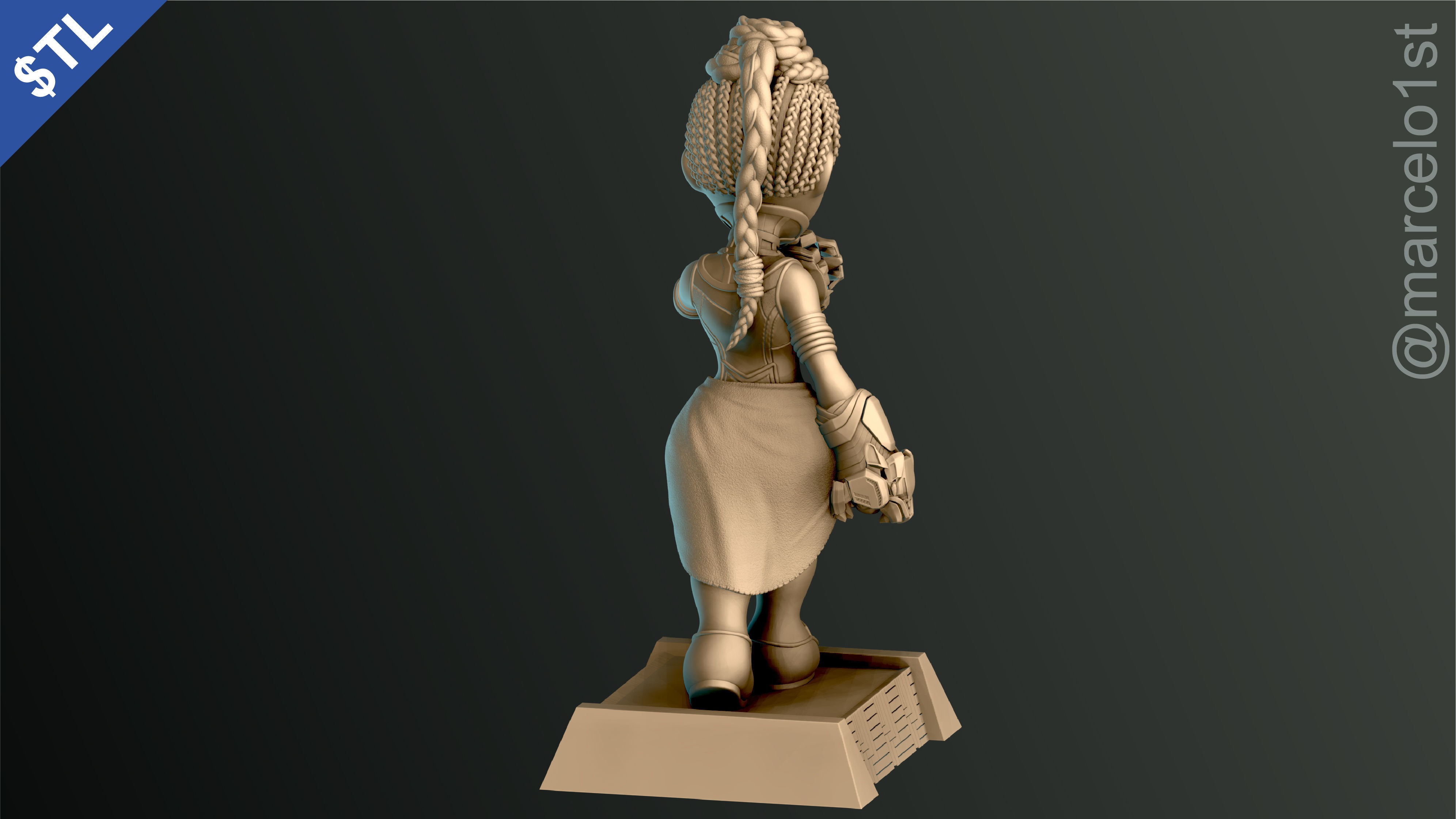 Shuri Princess of Wakanda 3D model 3D printable | CGTrader