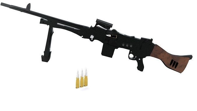 3D model heavy weapon war VR / AR / low-poly | CGTrader