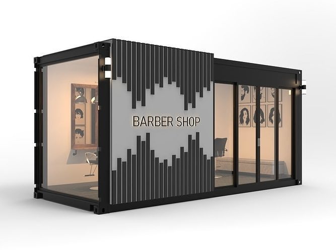 Barber Shop Container 3D model | CGTrader