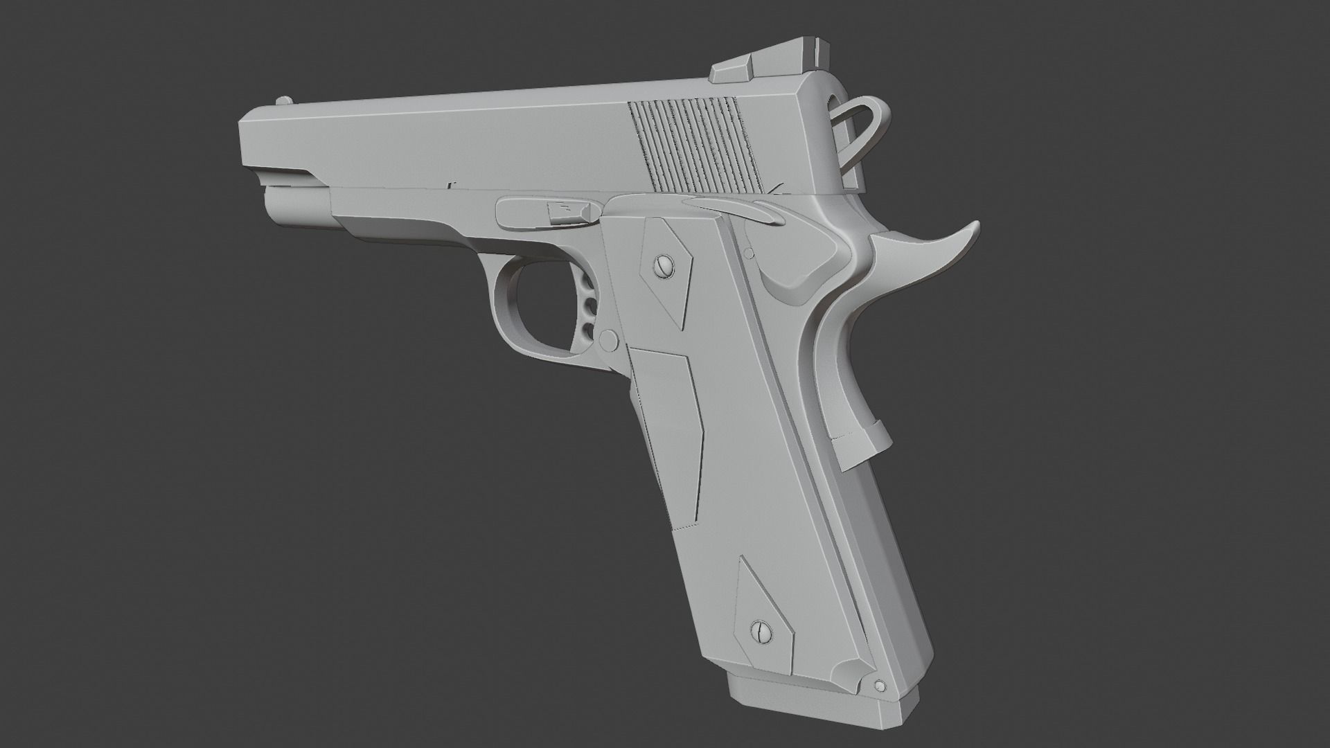 3D model Lowpoly Handgun Model pistol VR / AR / low-poly | CGTrader