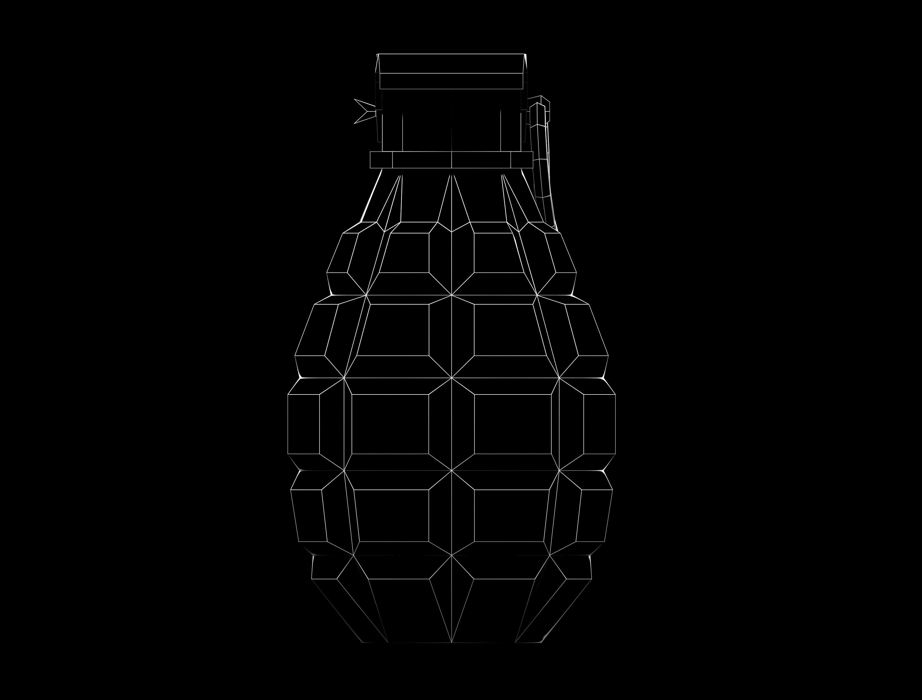 3D model Green steel grenade MK-II VR / AR / low-poly | CGTrader