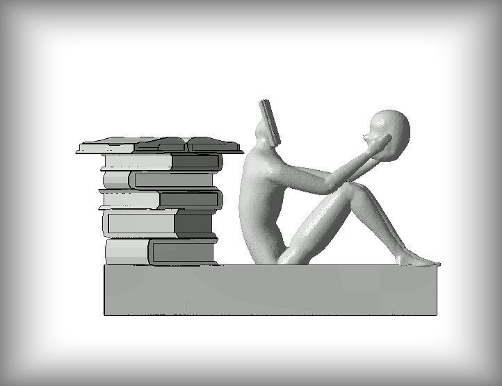 Librarian free 3D model 3D printable | CGTrader