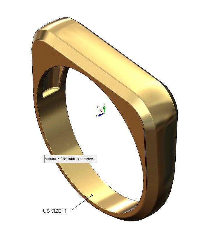 Fillet Dome Top Signet ring 3D model 3D printable | CGTrader
