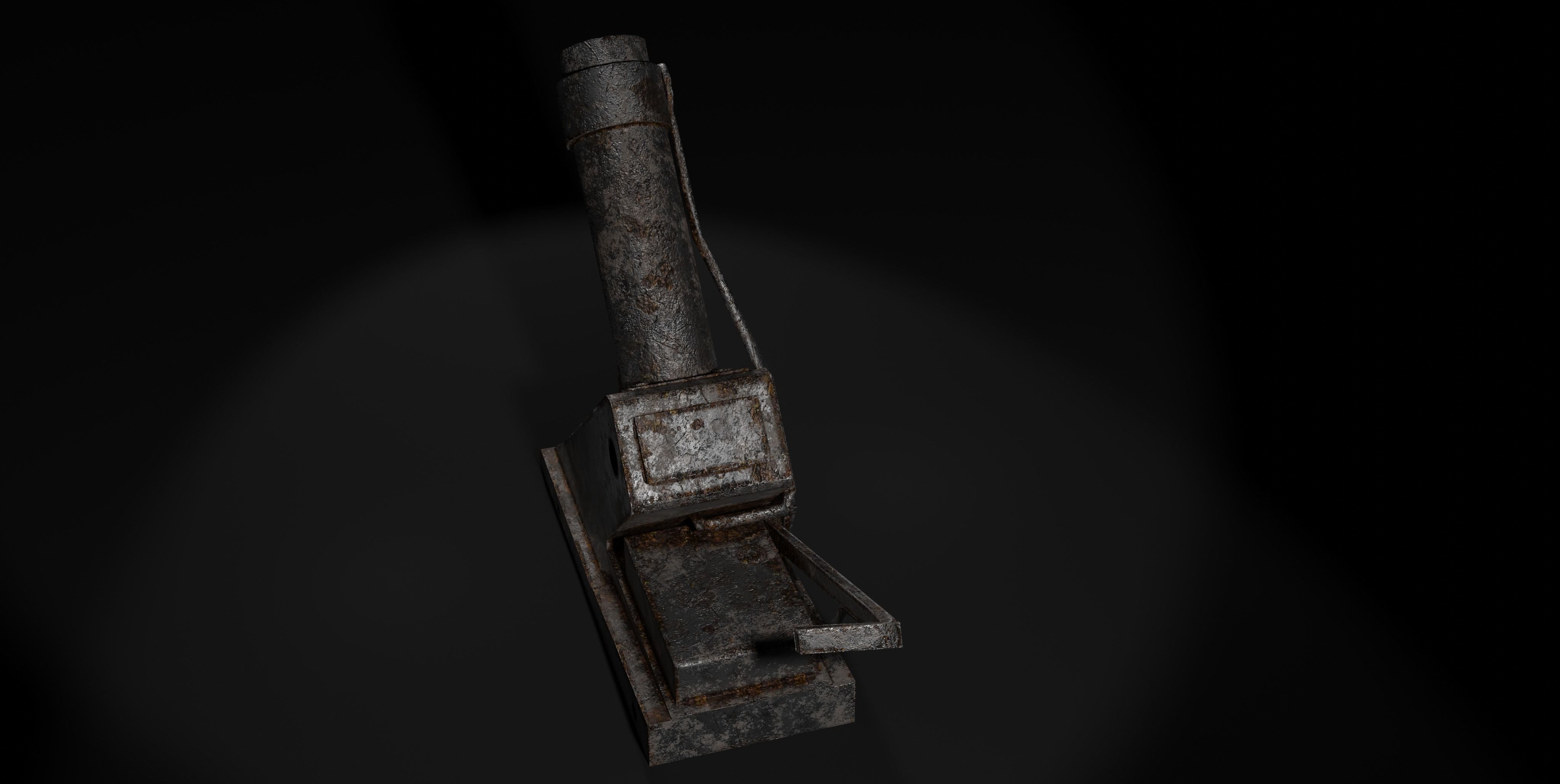 3D model Garland trench mortar VR / AR / low-poly | CGTrader