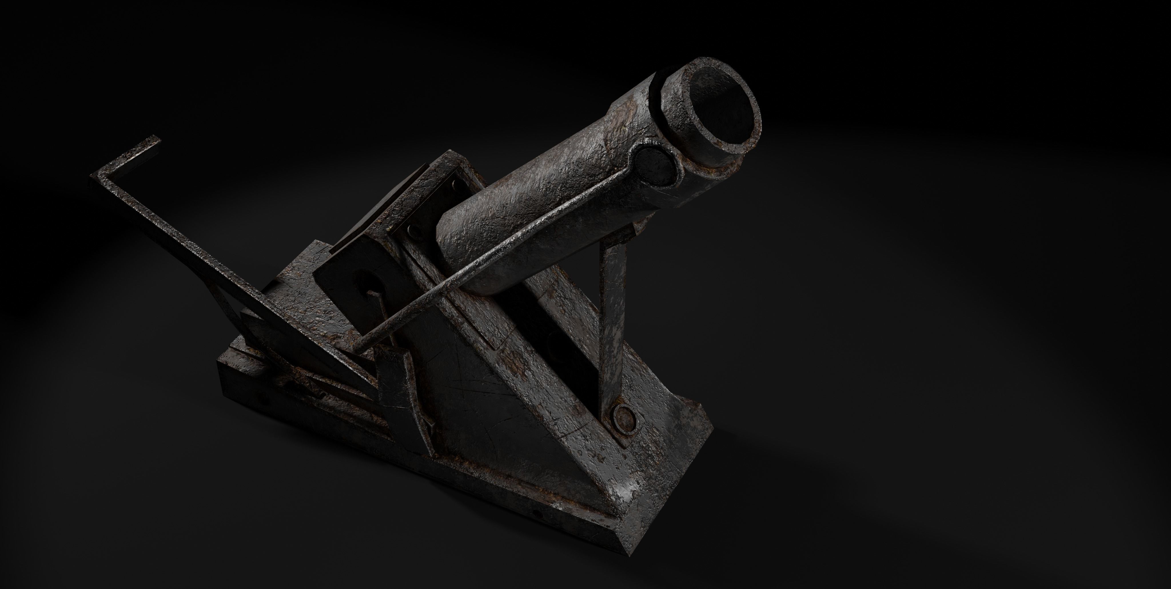 3D model Garland trench mortar VR / AR / low-poly | CGTrader