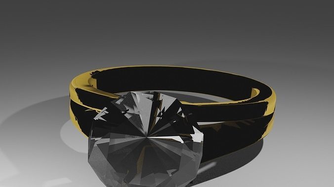Rings with diamond Texture | CGTrader