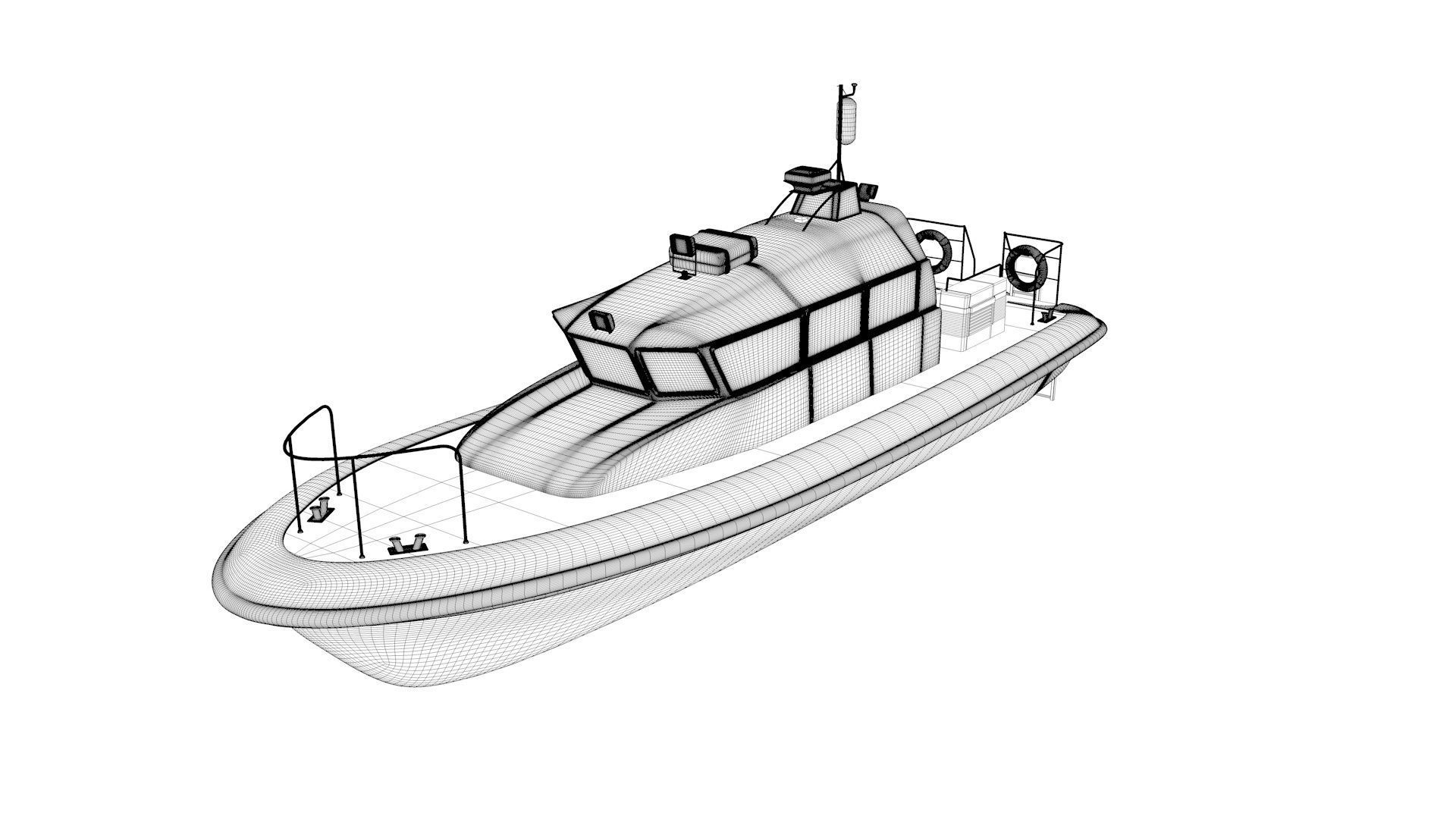 Pilot Boat 3D model | CGTrader