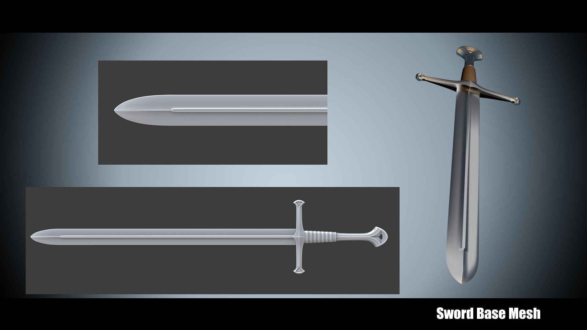 3D model Sword Base Mesh 03 VR / AR / low-poly | CGTrader
