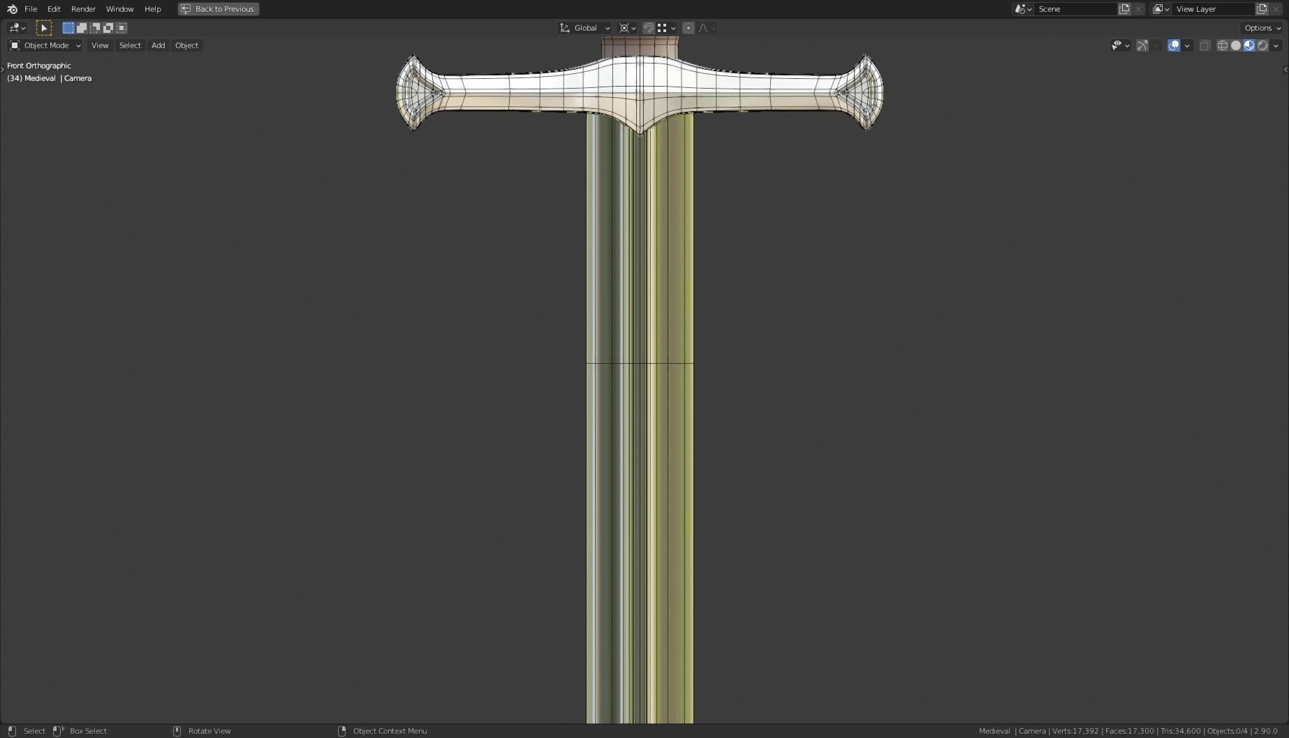 3D model Sword Base Mesh 03 VR / AR / low-poly | CGTrader