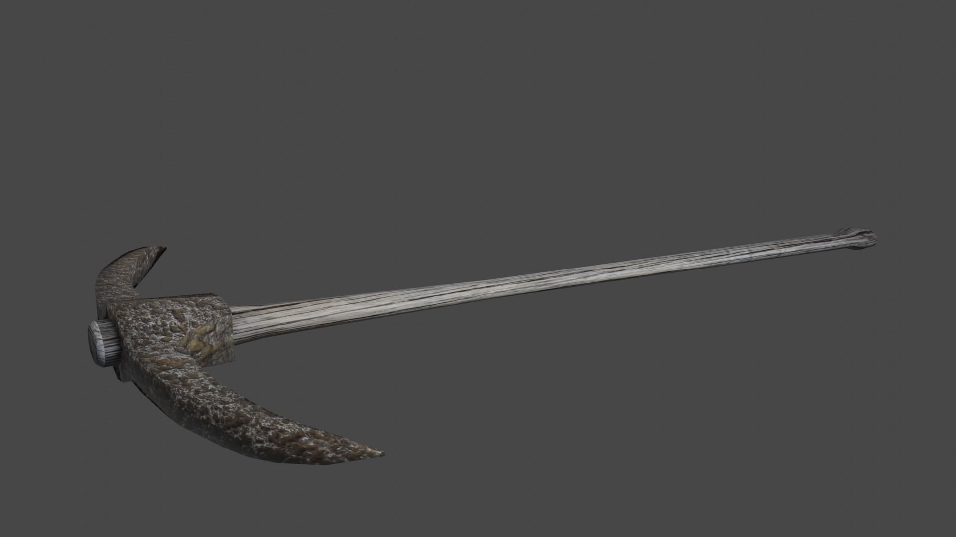 3D model Simple Worn Pickaxe VR / AR / low-poly | CGTrader