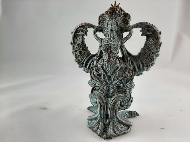 rise stl ornate bronze statue of dragon 3D model 3D printable | CGTrader