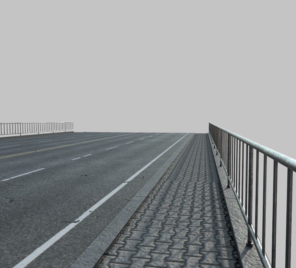 3D model Modular Highway Roads PBR VR / AR / low-poly | CGTrader