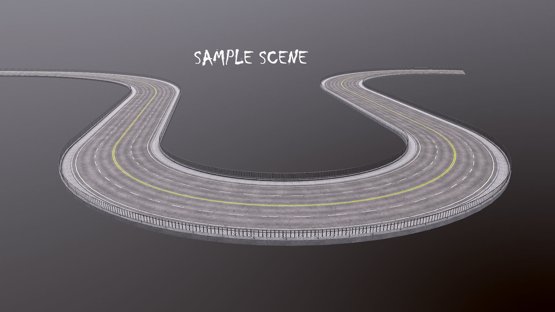 3D model Modular Highway Roads PBR VR / AR / low-poly | CGTrader