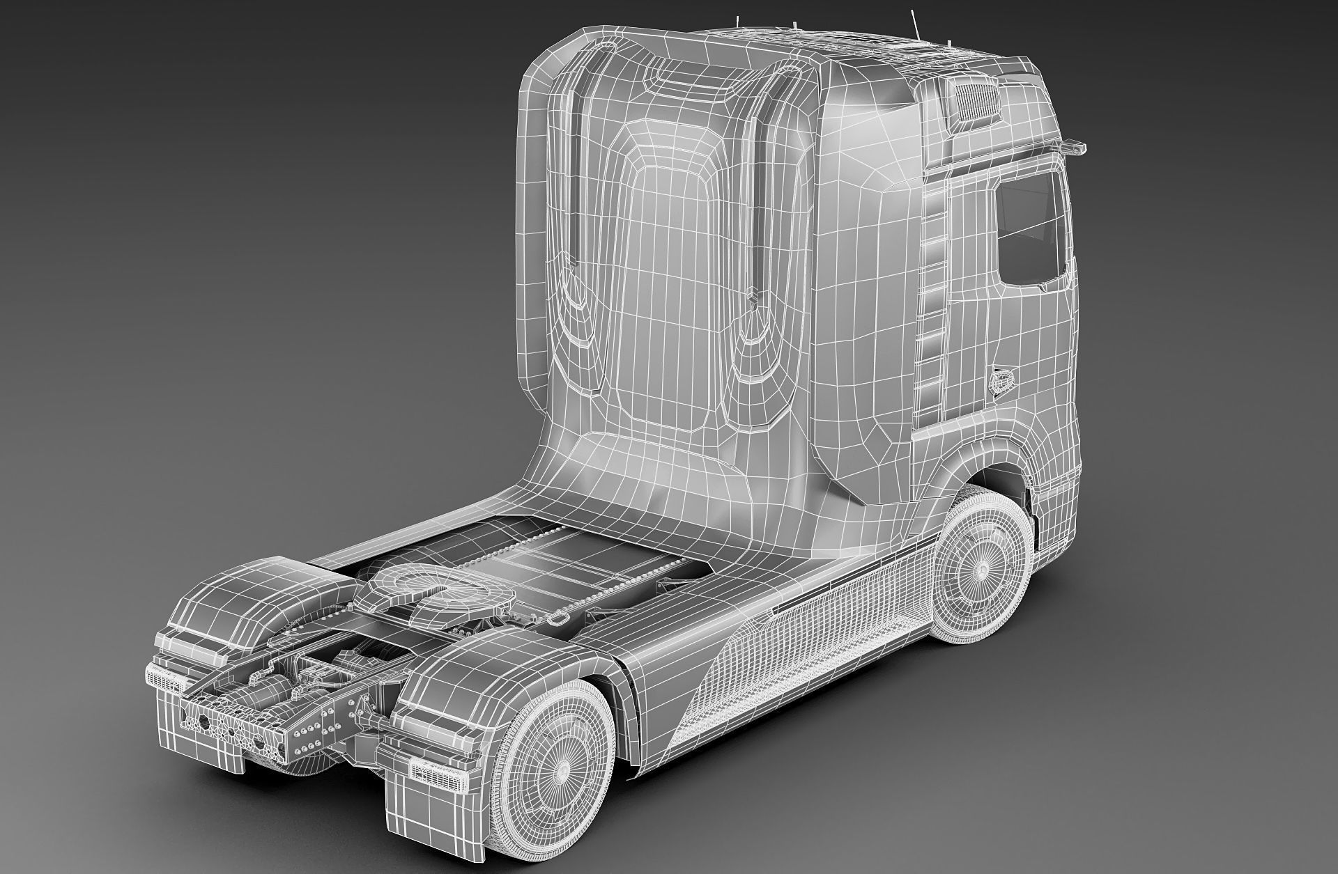Mercedes-Benz GenH2 Truck 3D model | CGTrader