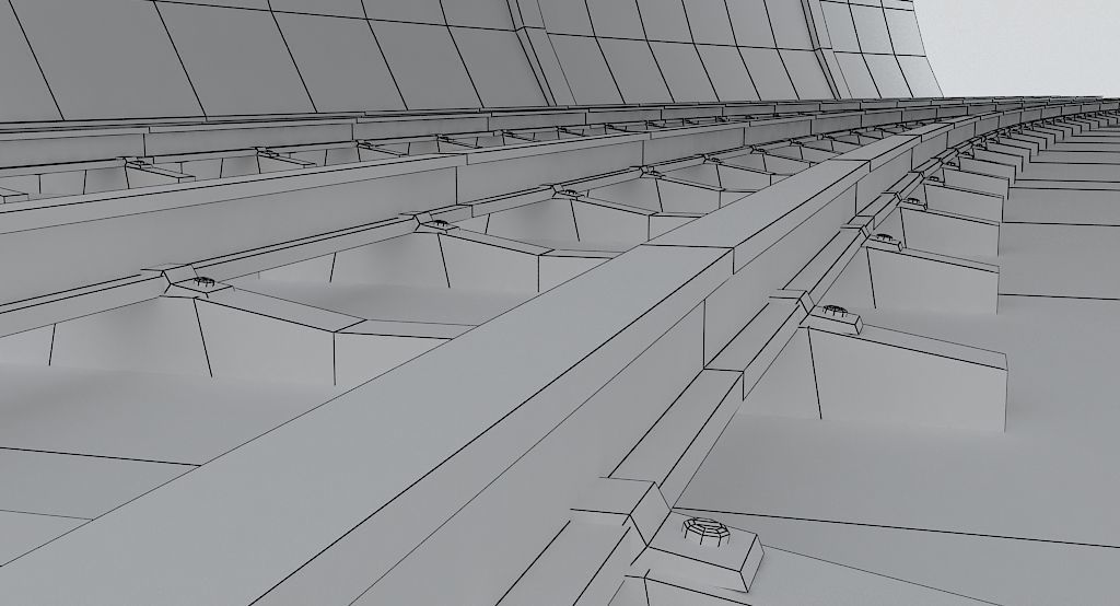 3D model Modular Tunnel with Rail PBR VR / AR / low-poly | CGTrader