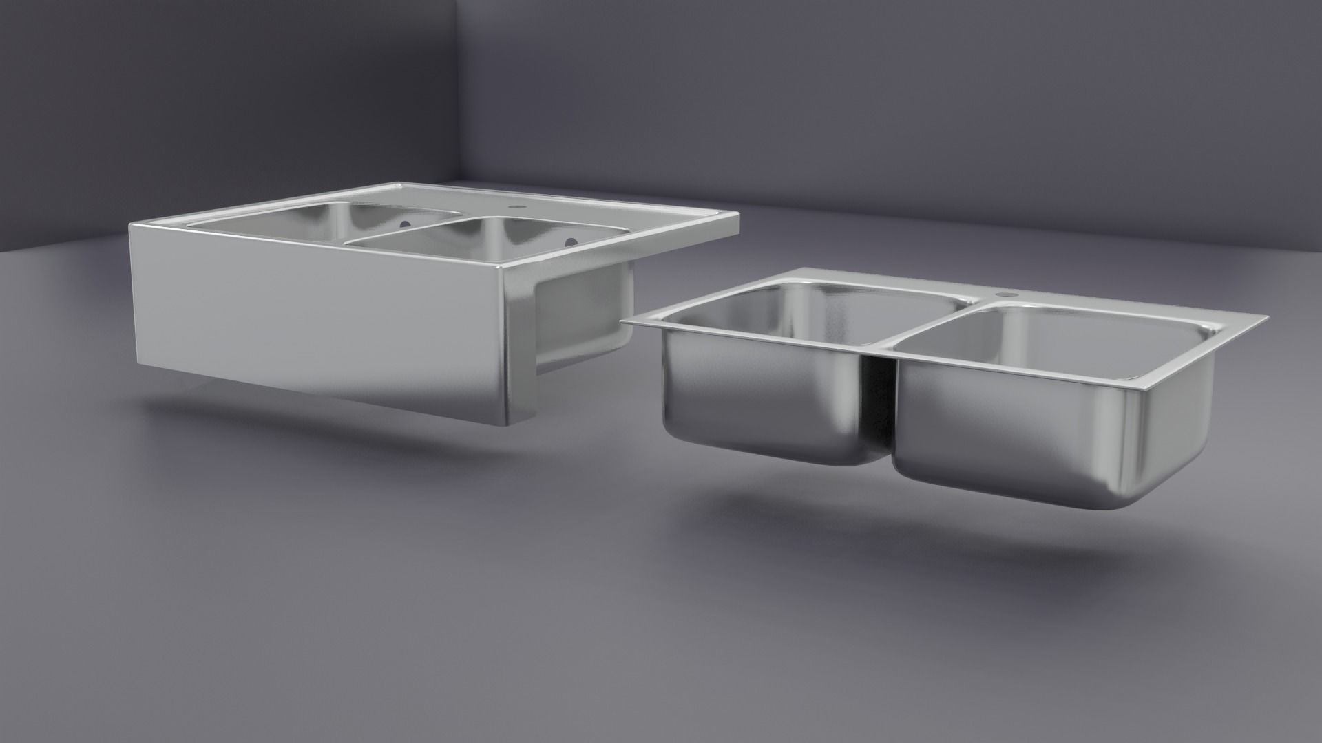 Kitchen Sink LANGUDDEN and BREDSJON - Ikea 3D model | CGTrader