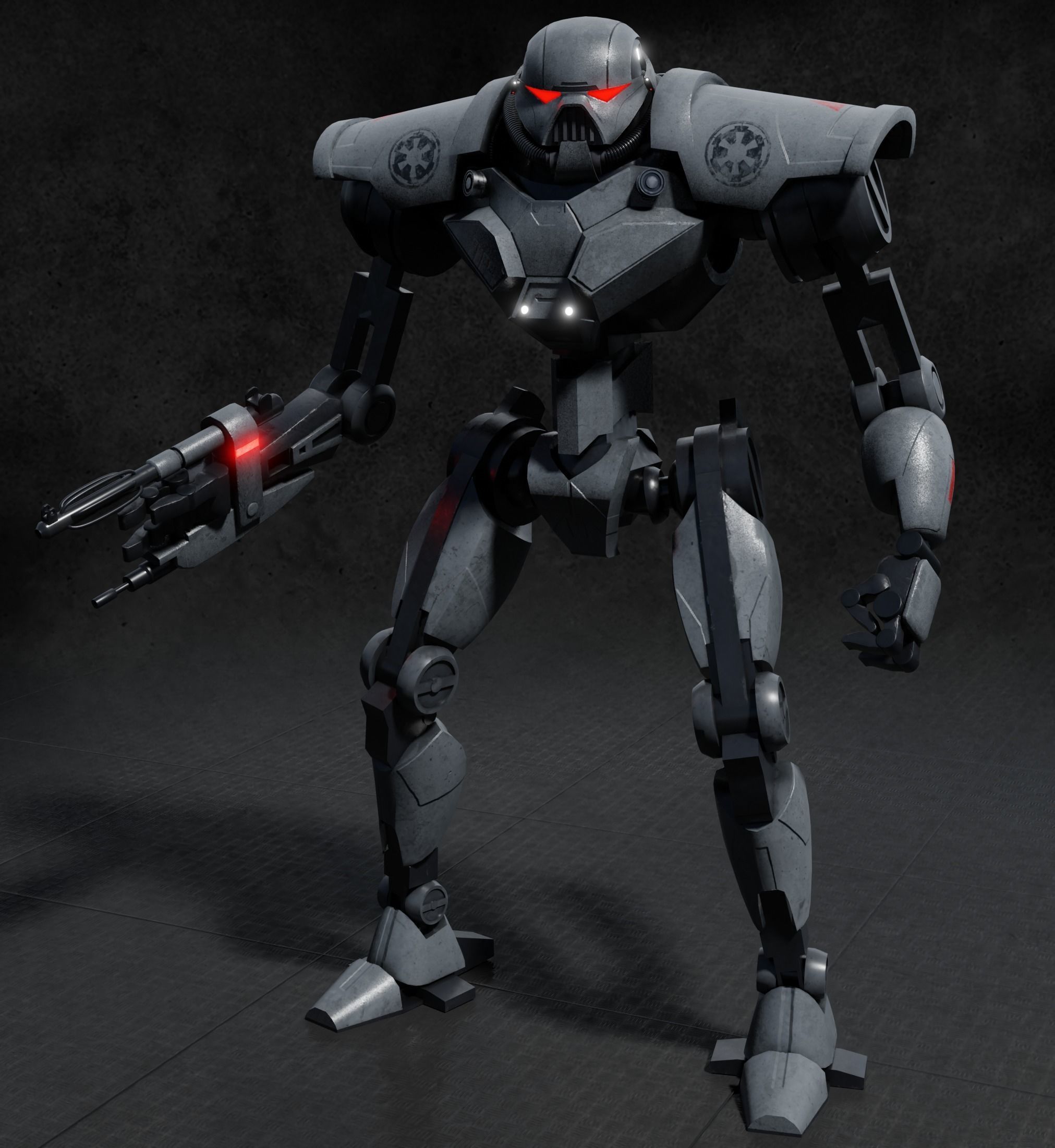 3D model Star Wars Rebels Darktrooper Sentry VR / AR / low-poly | CGTrader