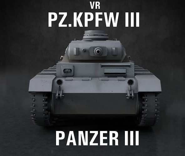 3D model German WW2 Panzer III Tank VR / AR / low-poly | CGTrader