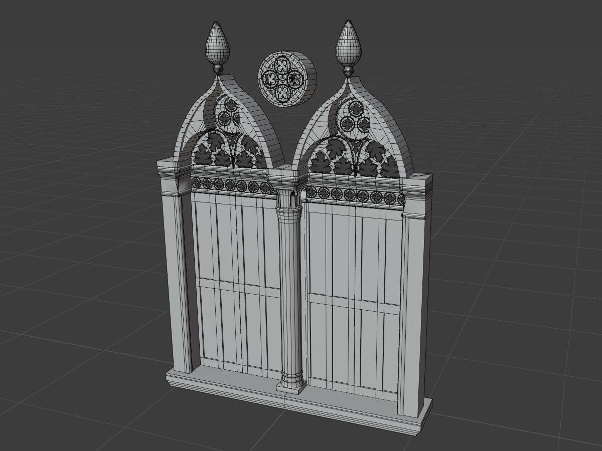 Medieval windows 3D model | CGTrader