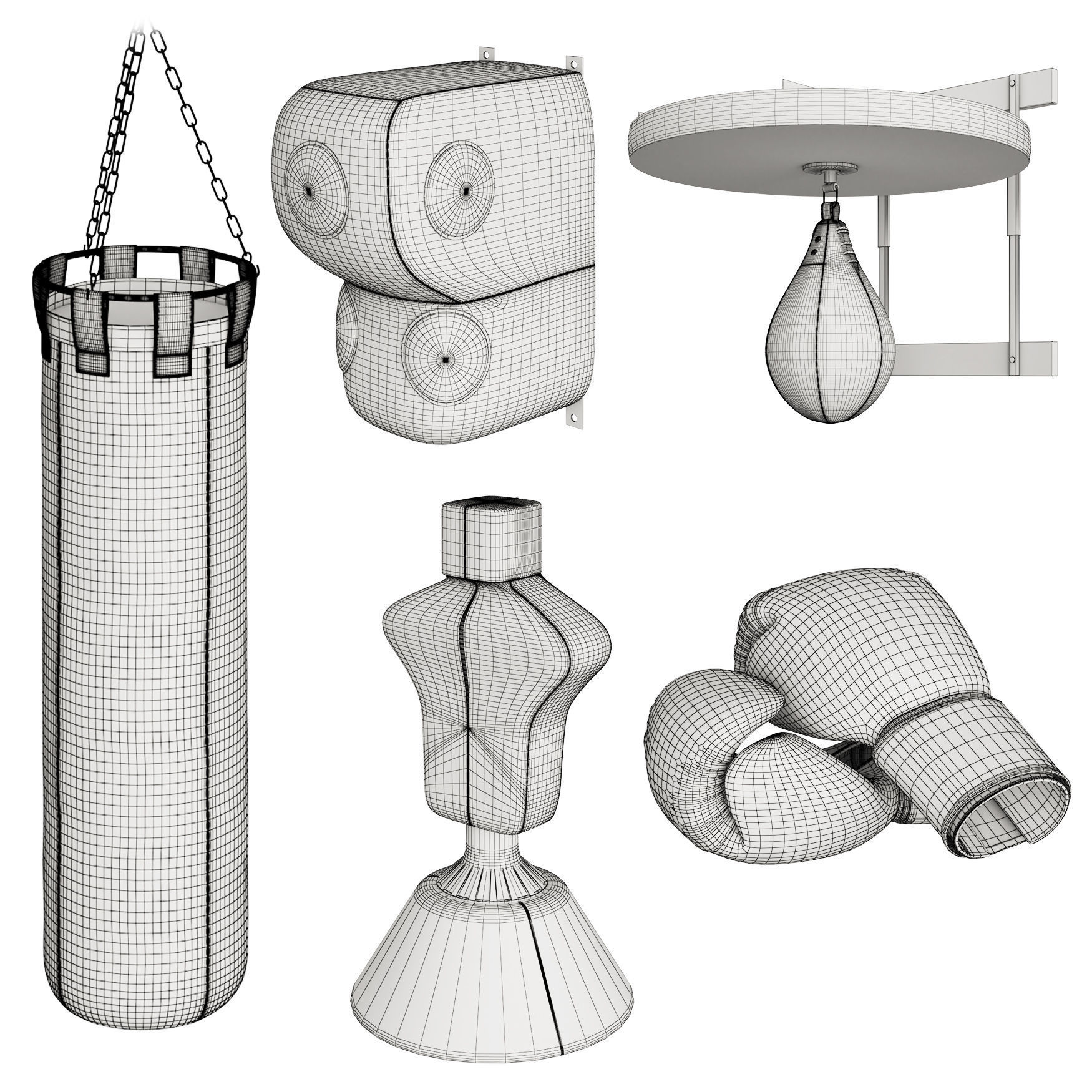 Boxing Equipment 3D model | CGTrader