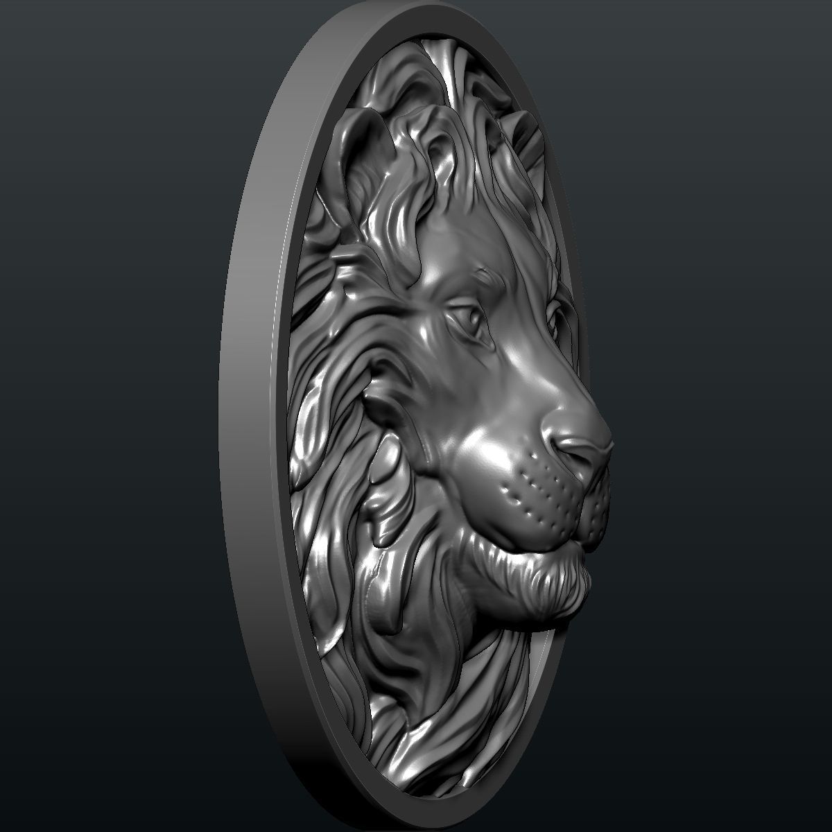 Lion Coin 3D model 3D printable | CGTrader