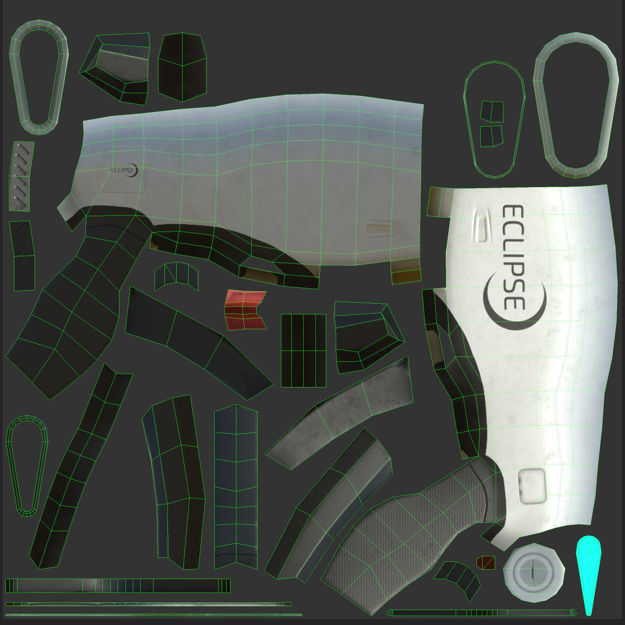 3D model Futuristic gun - pistol VR / AR / low-poly | CGTrader