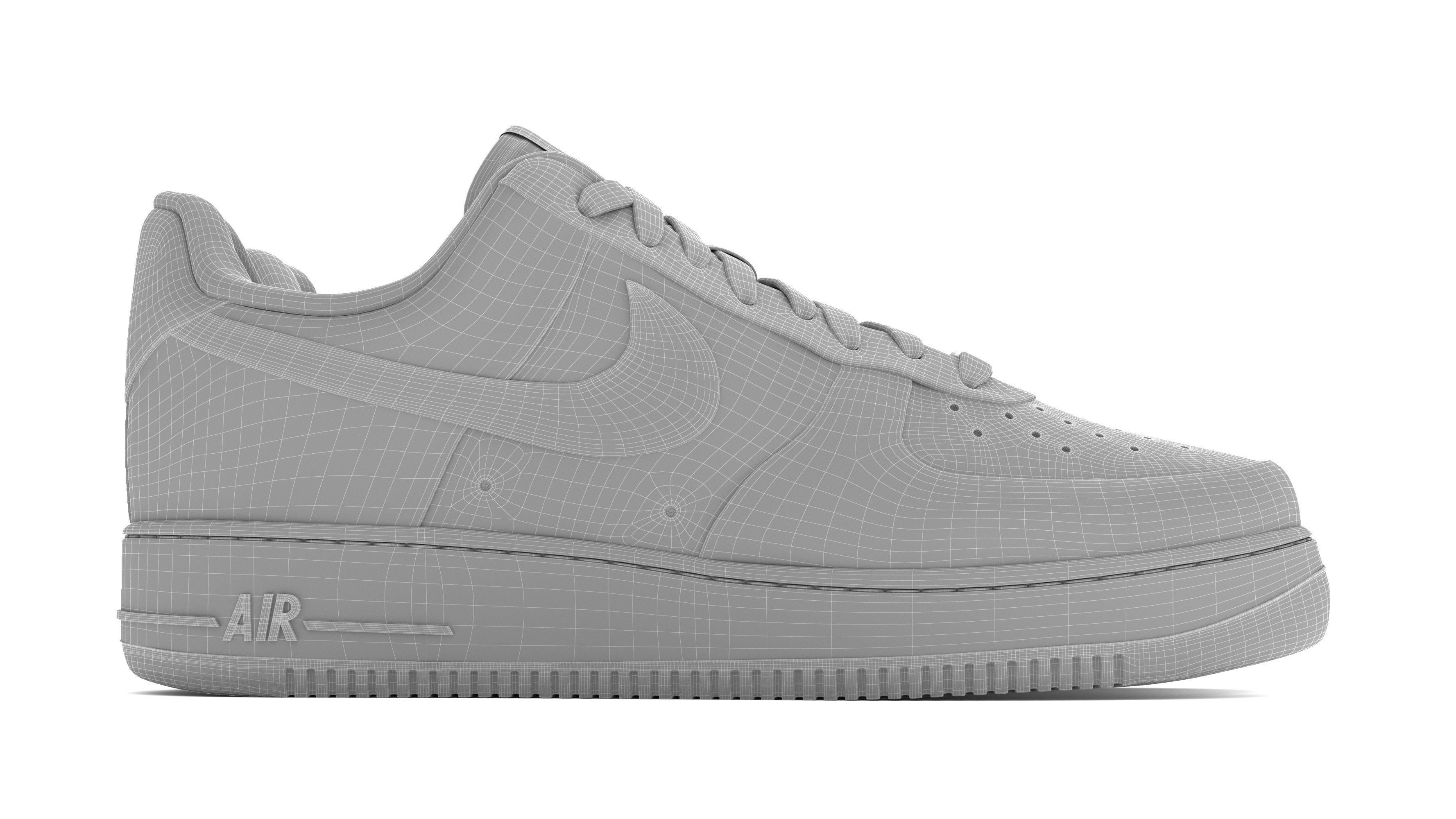 3D model Air Force 1 Low Nike PBR VR / AR / low-poly | CGTrader