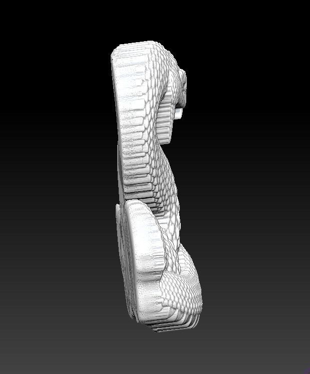 Snake logo 3D model 3D printable | CGTrader