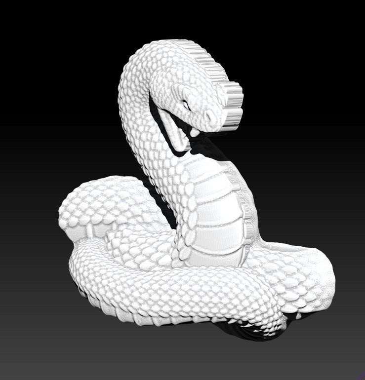 Snake logo 3D model 3D printable | CGTrader