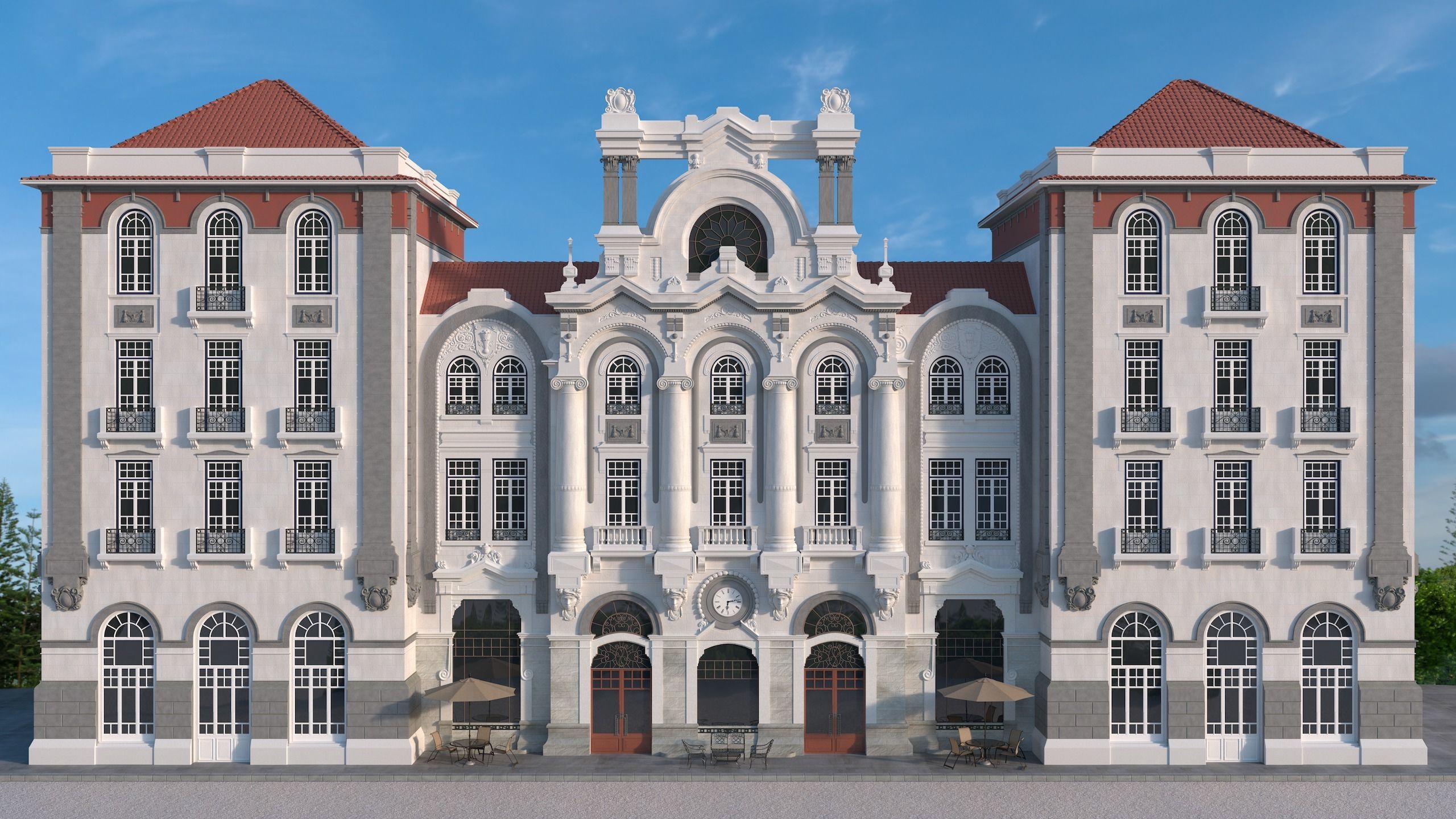 Curia Palace 3D model | CGTrader