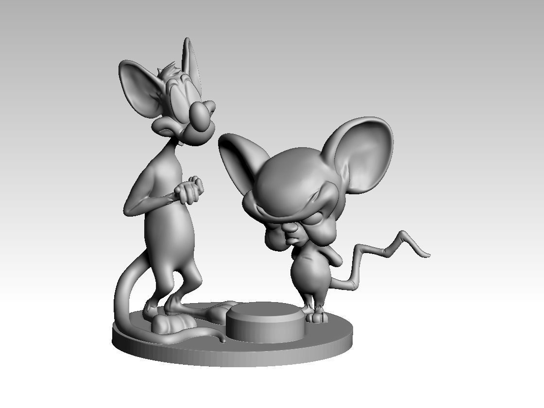 Pinky and The Brain 3D model 3D printable | CGTrader