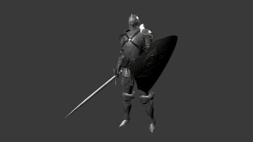 3D model Cavalry Armor VR / AR / low-poly rigged animated | CGTrader