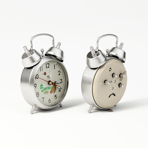 Pecking Chicken Wind Up Alarm Clock 3D model | CGTrader