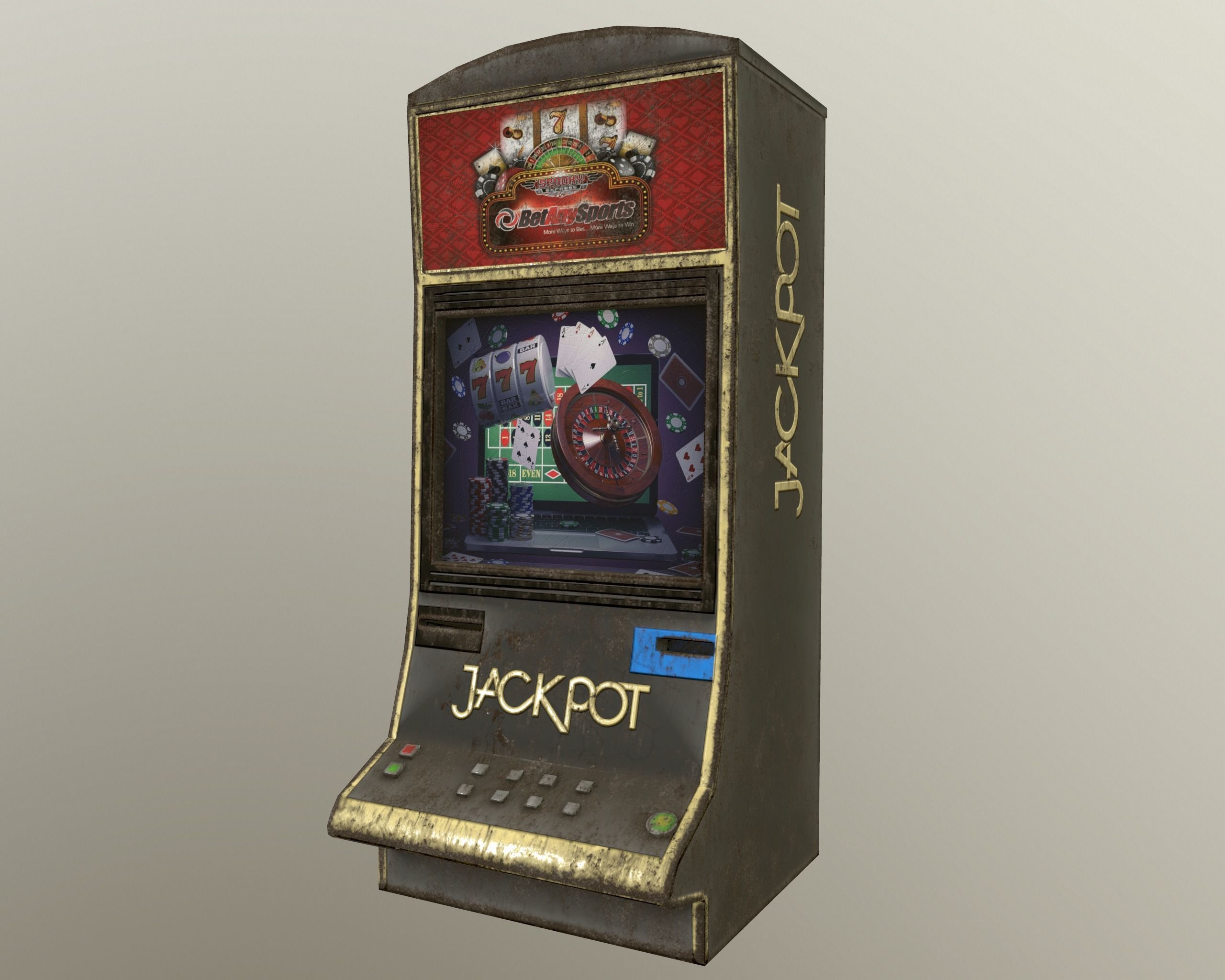 3D model Slot Machines low poly VR / AR / low-poly | CGTrader