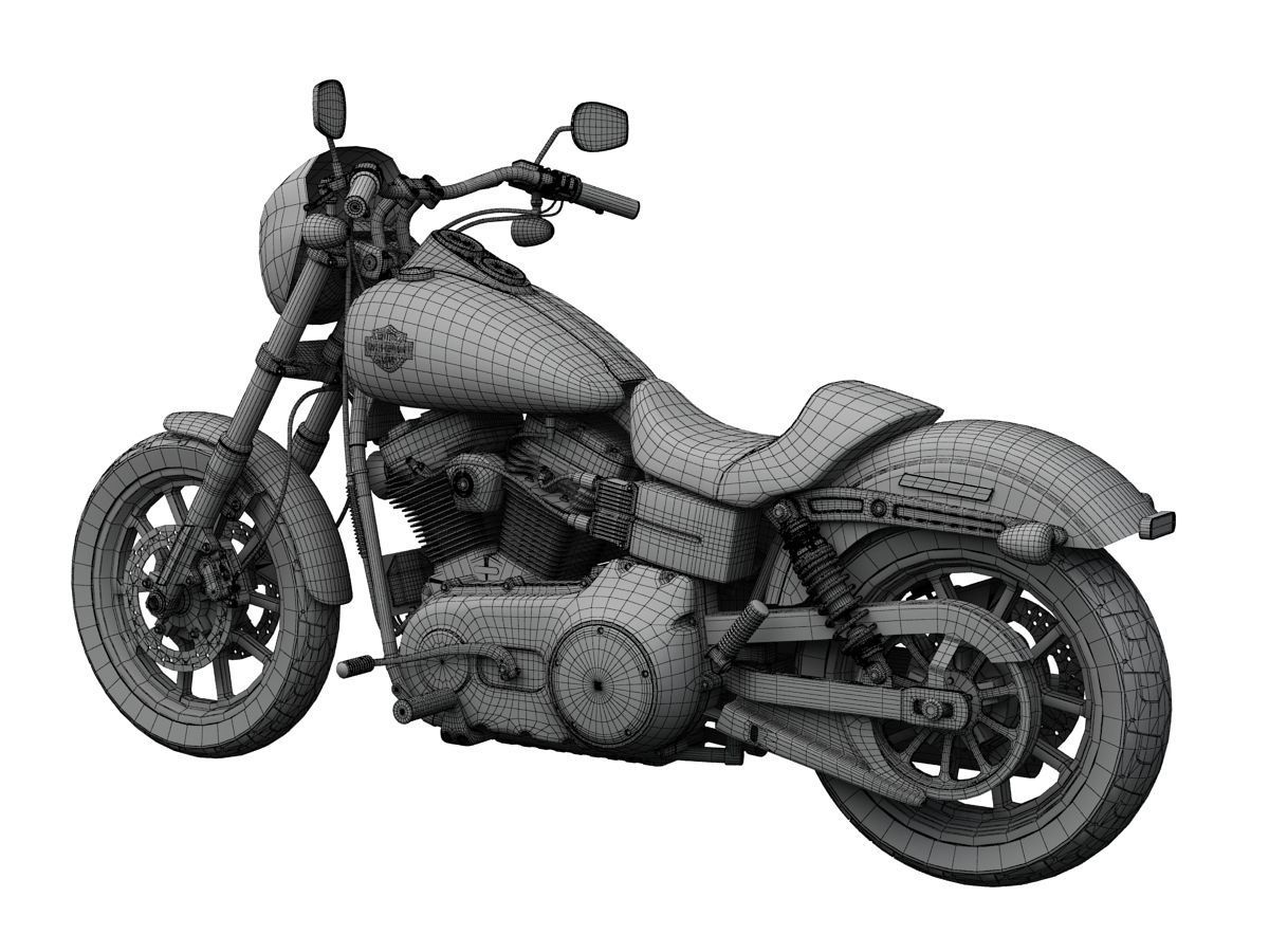 Harley-Davidson FXDL Dyna Low Rider S 2016 3D model | CGTrader