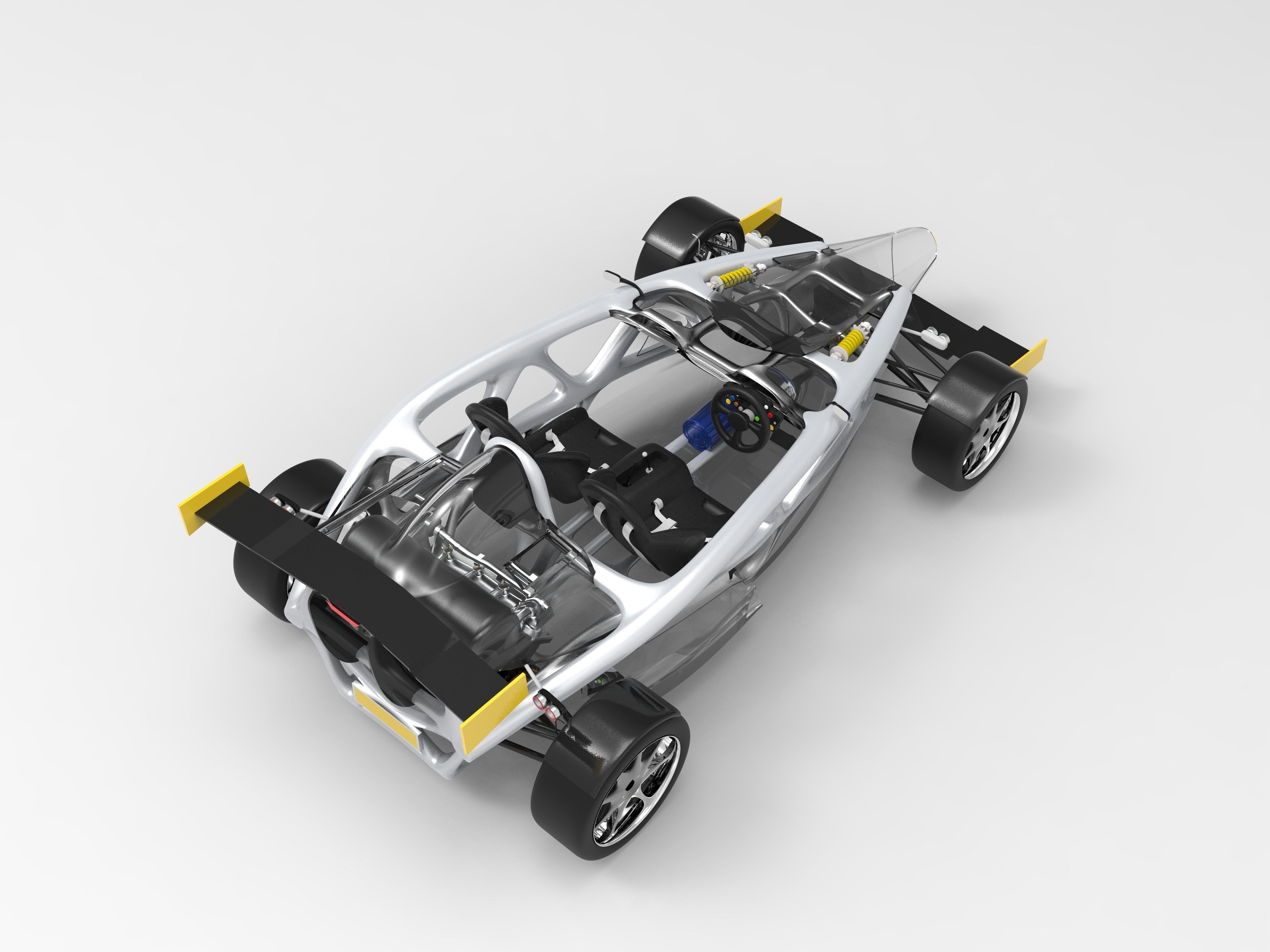 Ariel Atom generative design chassis 3D model | CGTrader