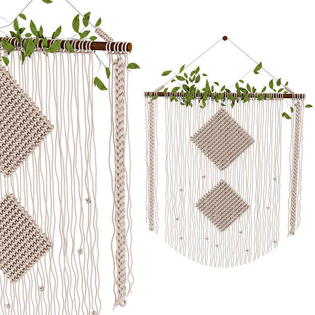 Macrame Decor 3D model | CGTrader