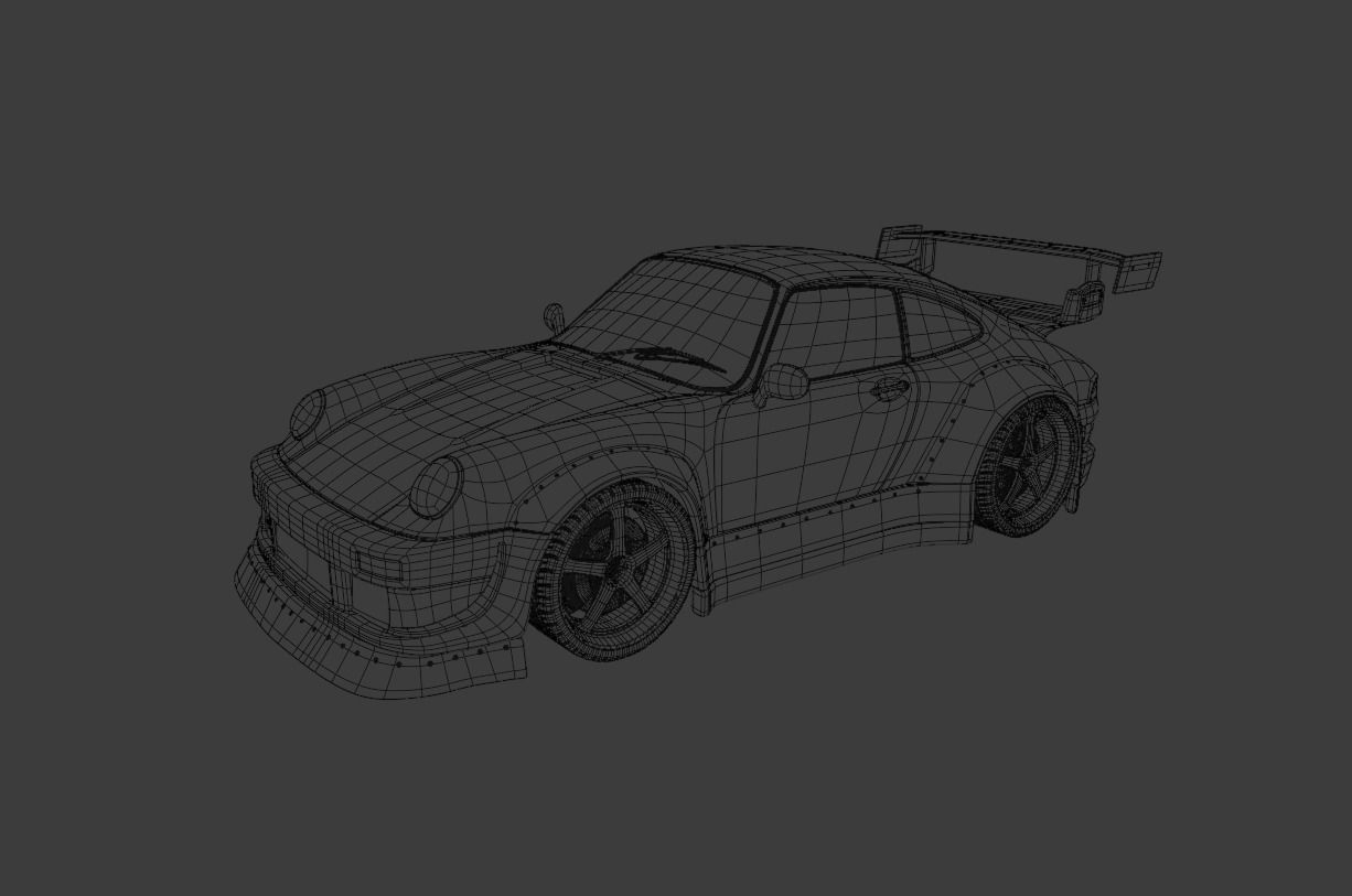 Porsche 930 rwb 3D model | CGTrader