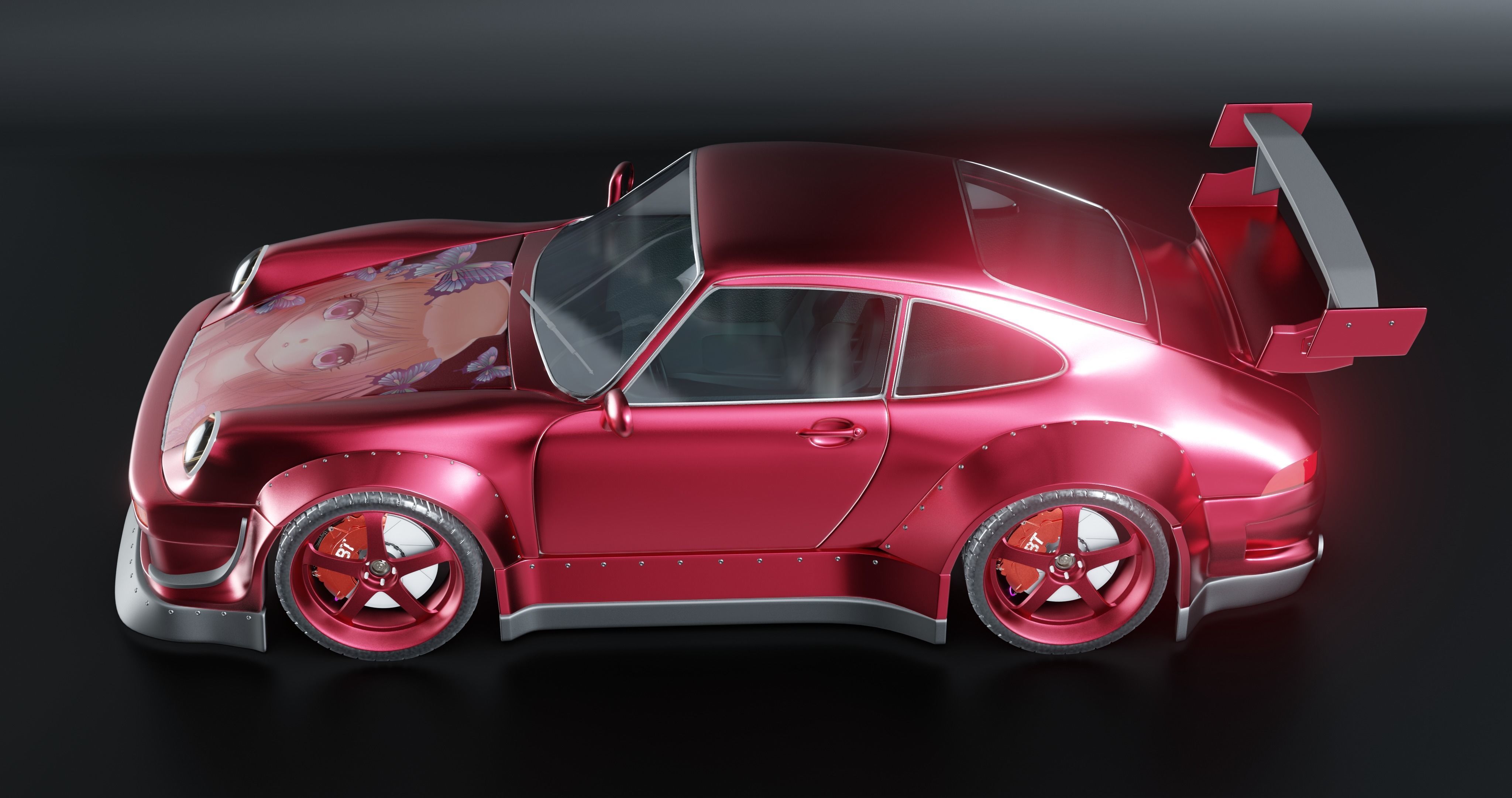 Porsche 930 rwb 3D model | CGTrader