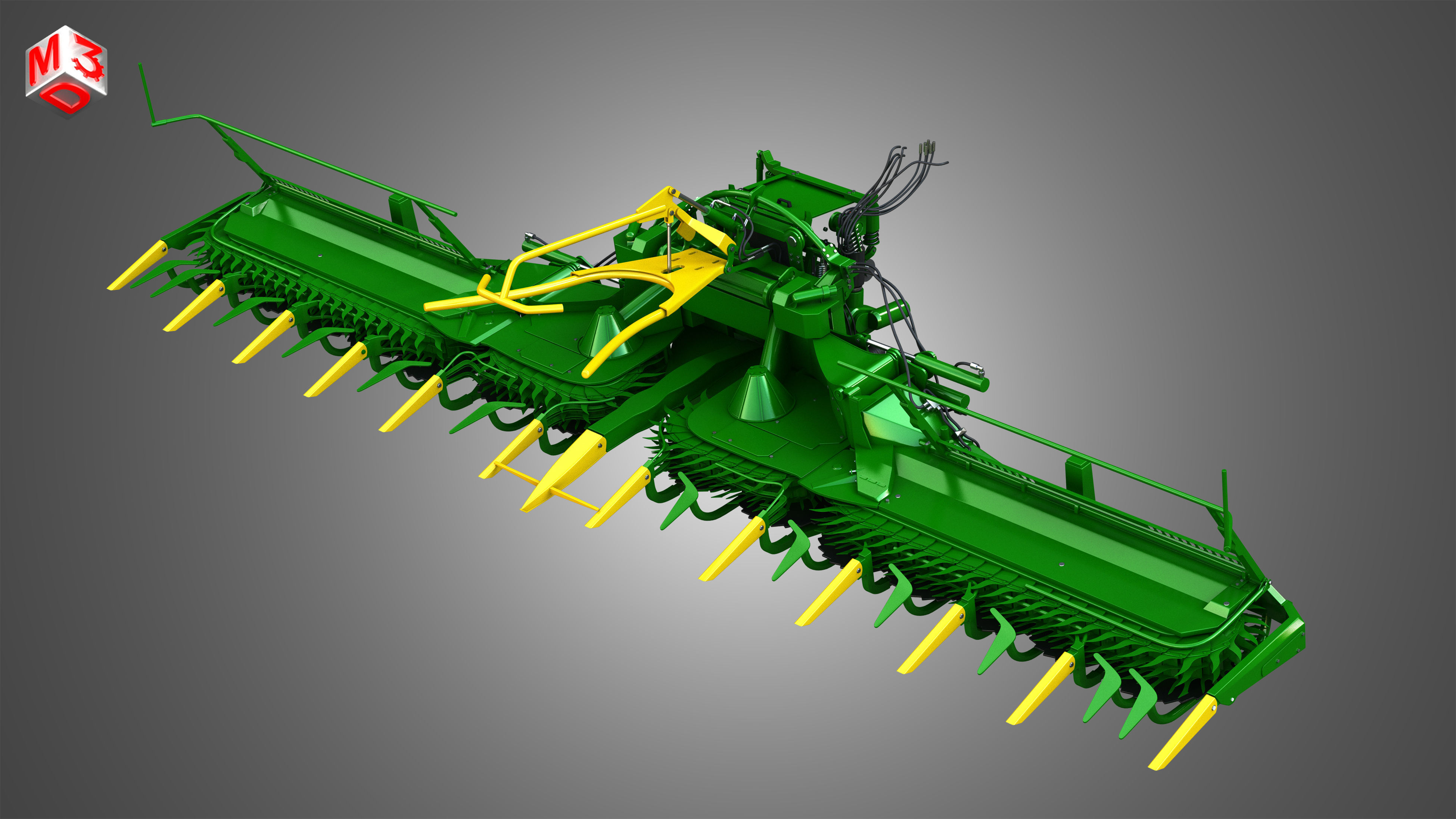 Harvester Tool 3D model | CGTrader