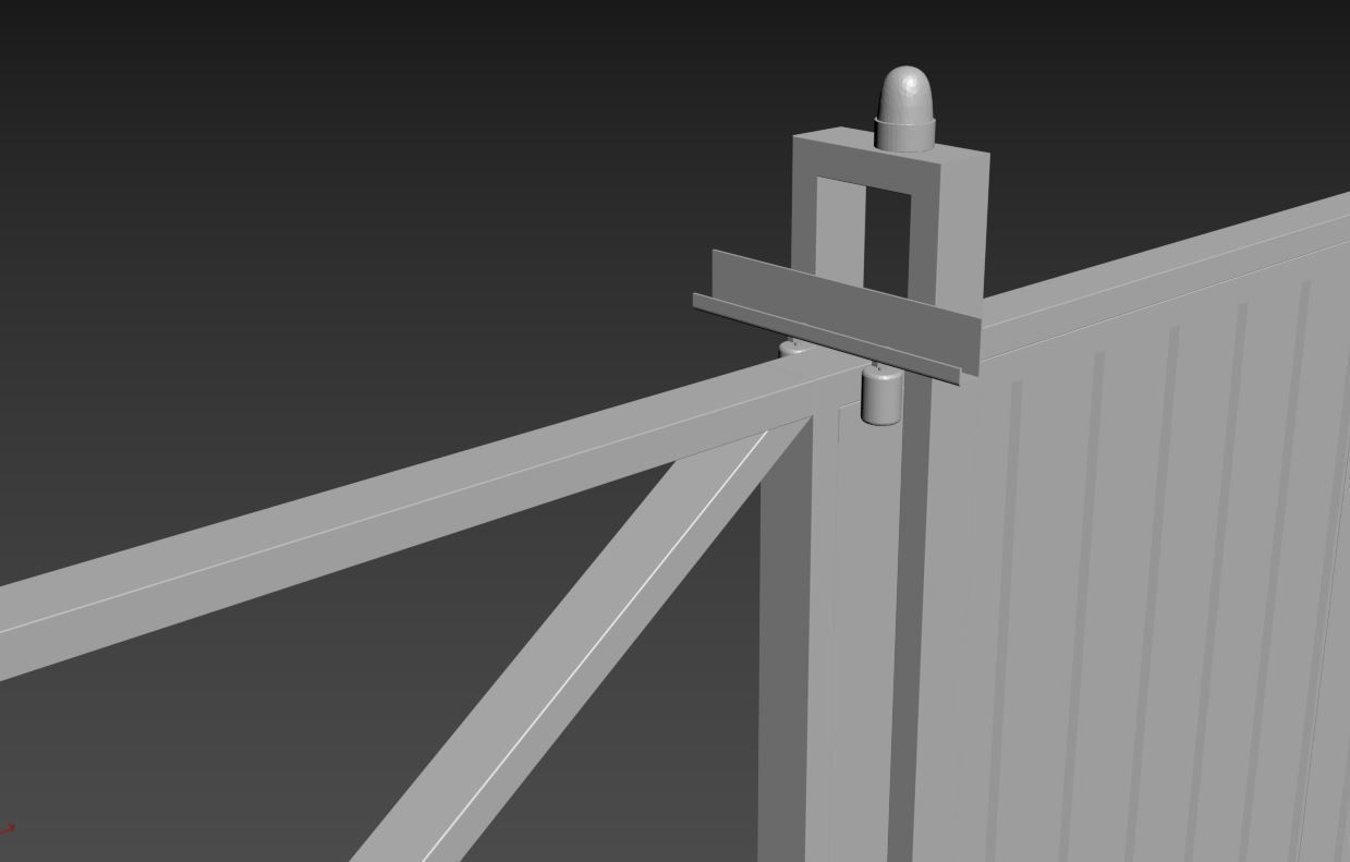 Sliding gates 3D model | CGTrader