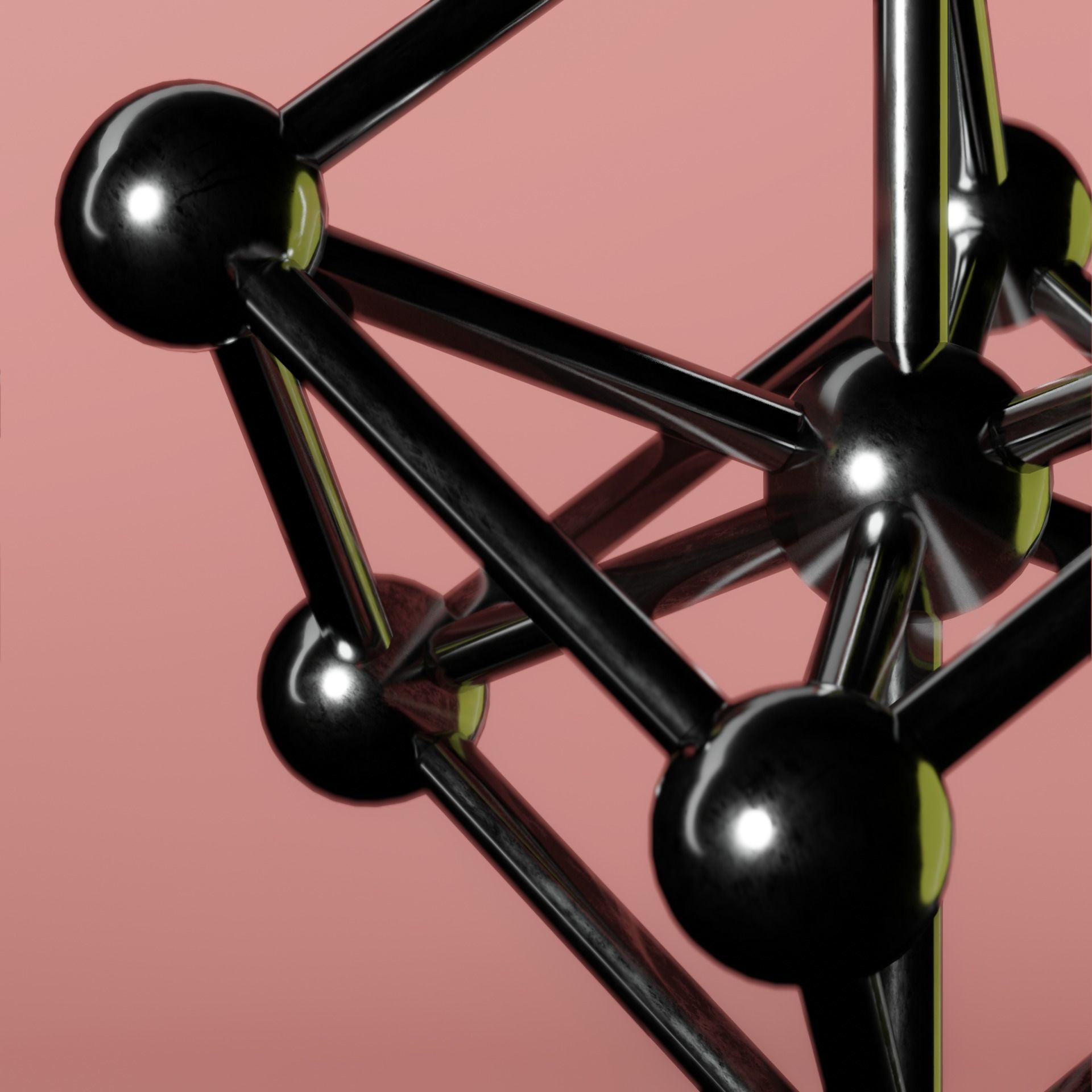 Plain Steel Atomium Decorative Replica free 3D model | CGTrader