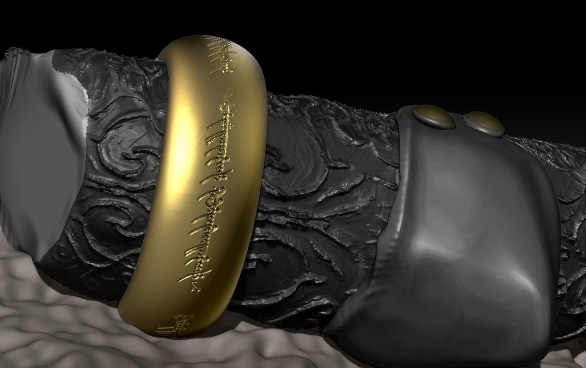 Lord of the ring Sauron Finger with ring HD 3D model 3D printable ...