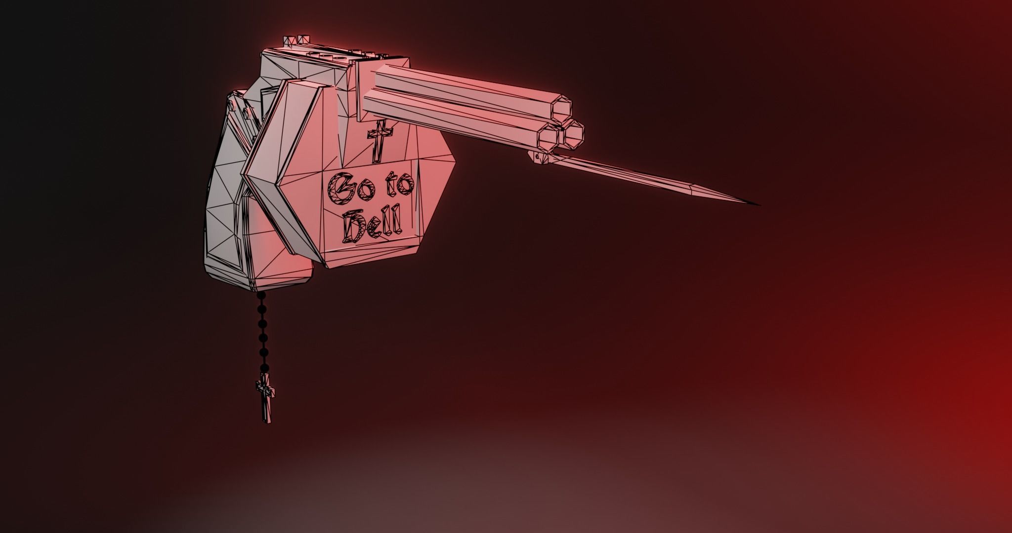 Holy Revolver free 3D model | CGTrader