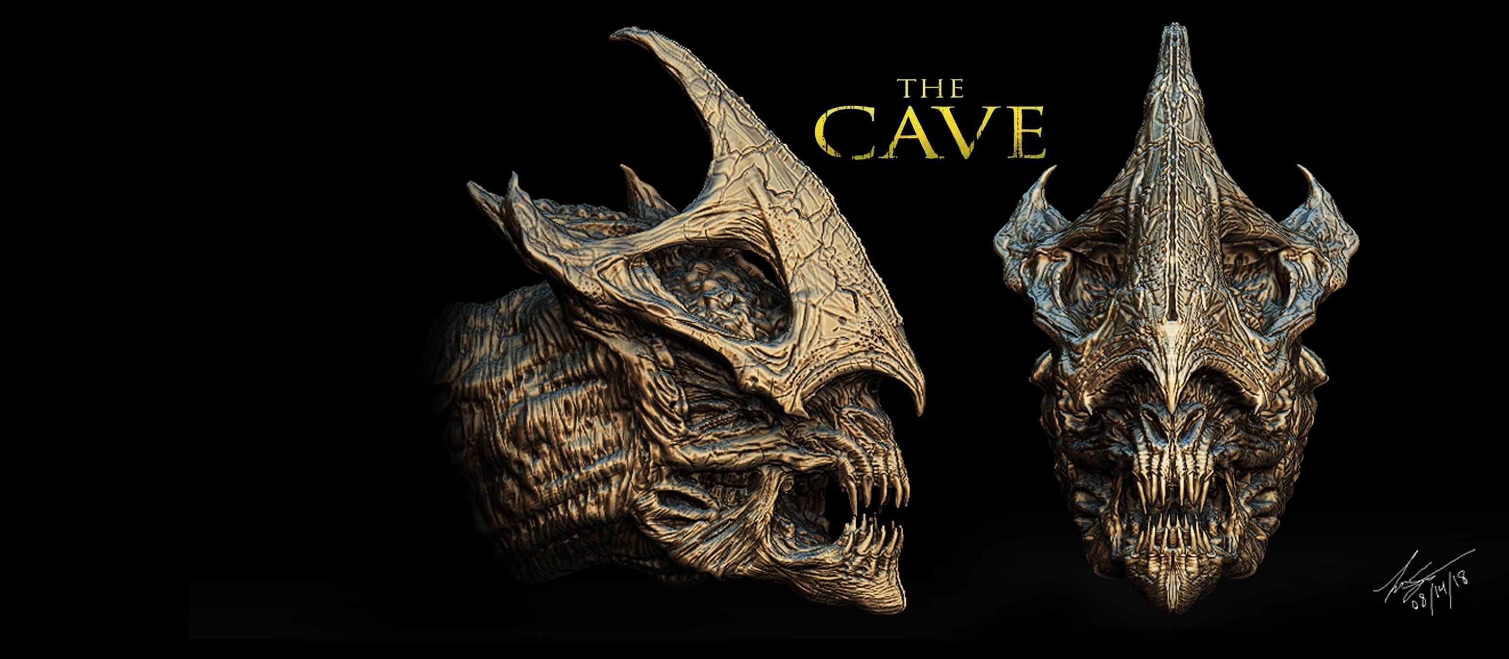 The cave Creature Head 3D model | CGTrader